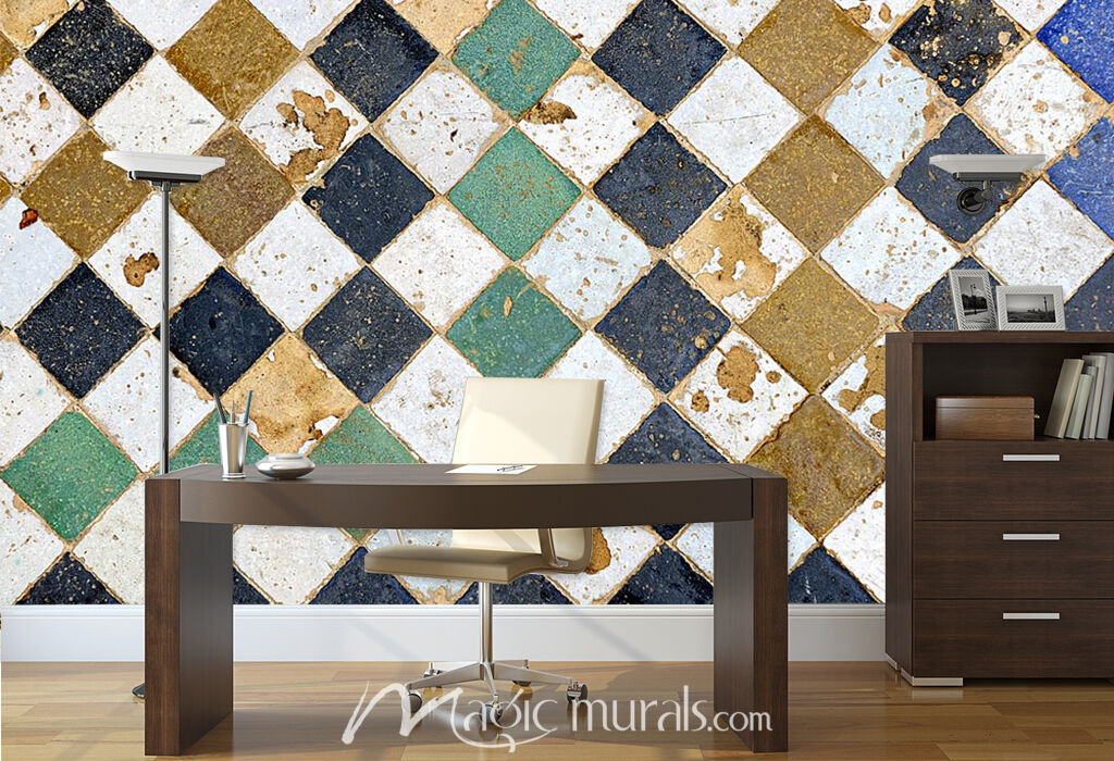 Moroccan Tiles Wallpaper Wall Mural by Magic Murals