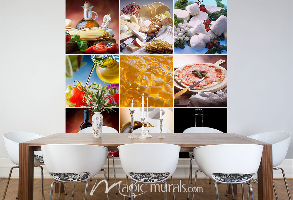 Italian Cuisine Wallpaper Wall Mural by Magic Murals