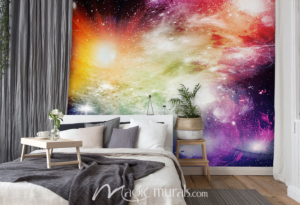 Colorful Cosmos Wallpaper Wall Mural by Magic Murals