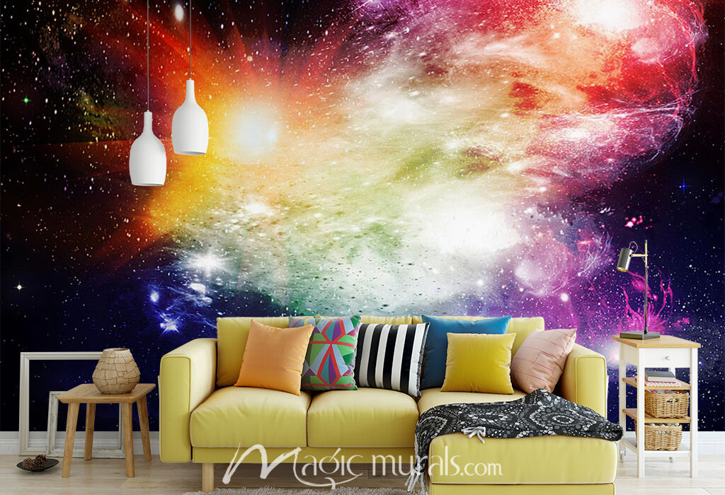 Colorful Cosmos Wallpaper Wall Mural by Magic Murals