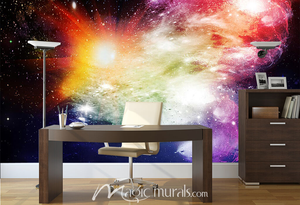 Colorful Cosmos Wallpaper Wall Mural by Magic Murals
