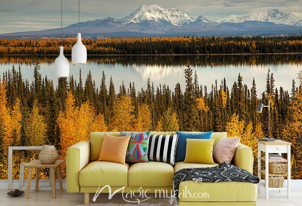 Fall in Alaska Wallpaper Wall Mural by Magic Murals