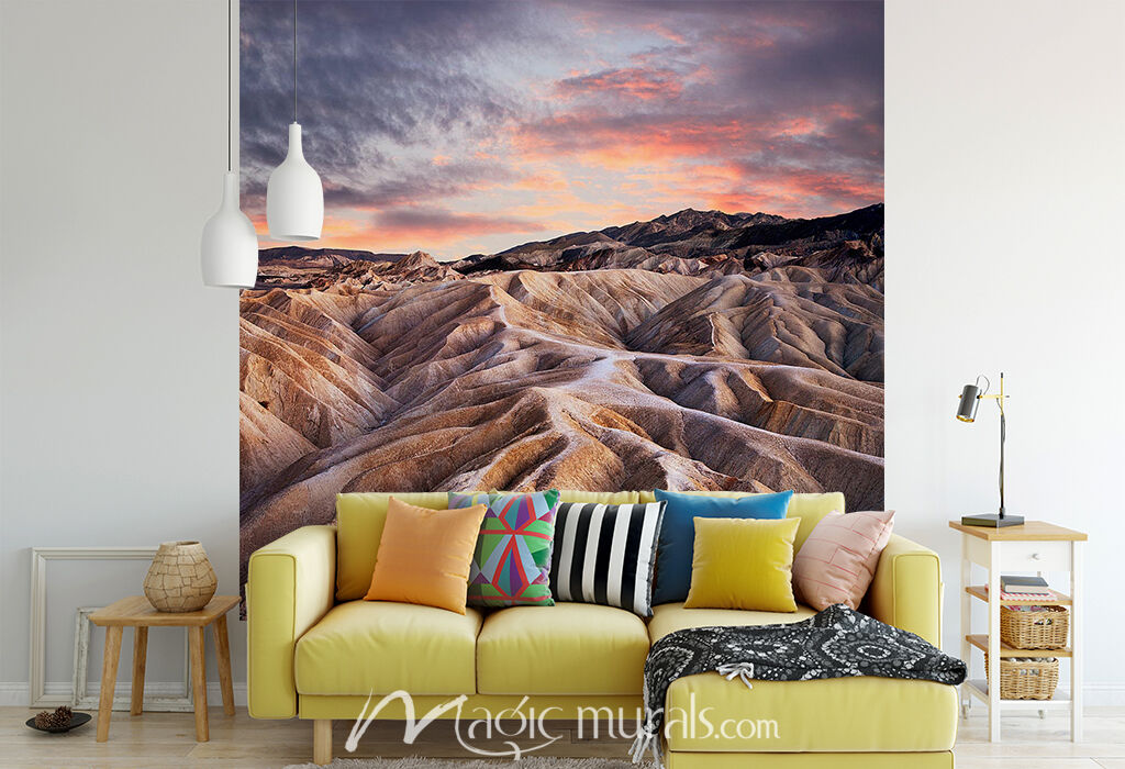 Sunset over the Valley Wallpaper Mural by Magic Murals