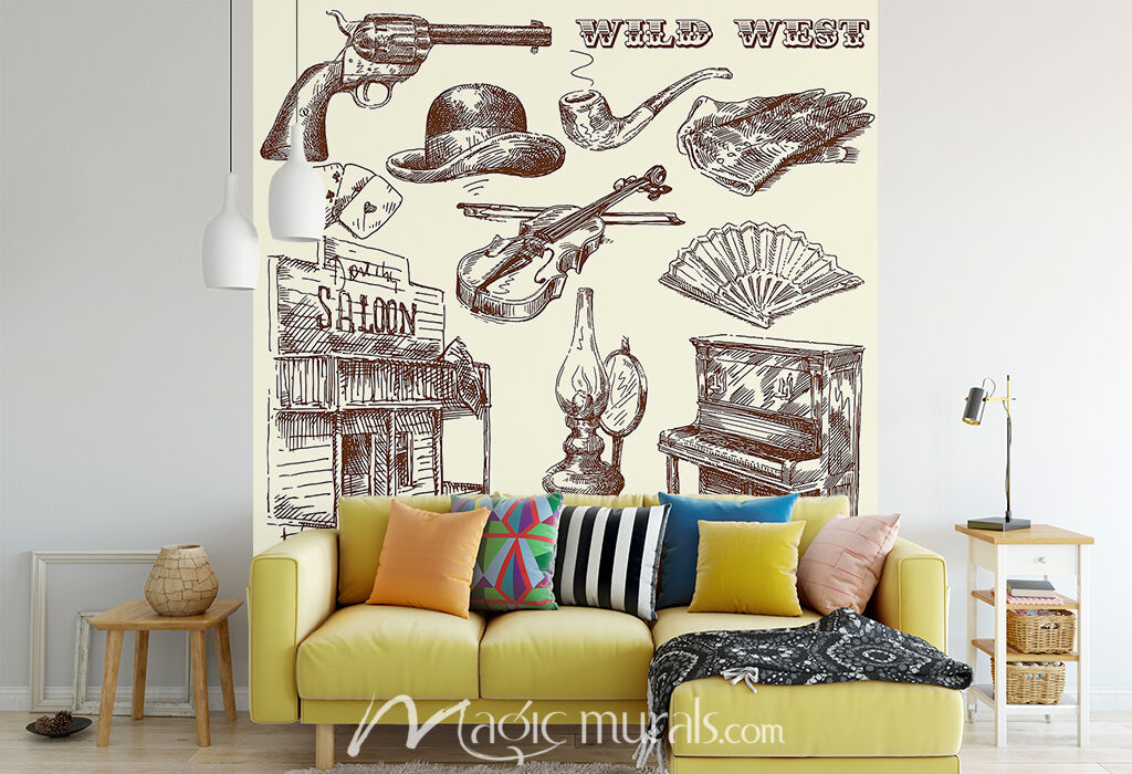 Wild West Wallpaper Wall Mural by Magic Murals