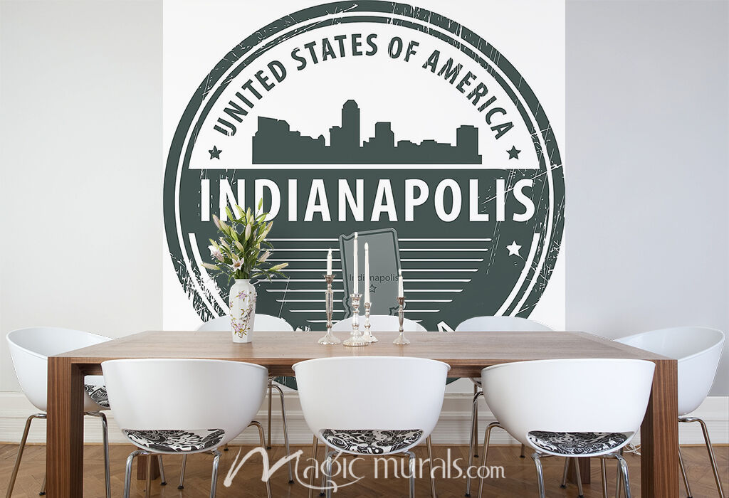 Welcome to Indianapolis Wallpaper Mural by Magic Murals