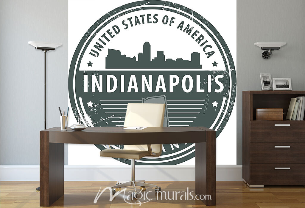 Welcome to Indianapolis Wallpaper Mural by Magic Murals