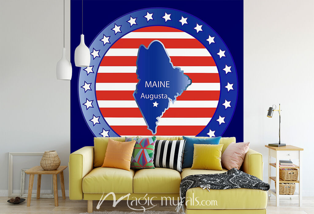Augusta Maine Wallpaper Wall Mural by Magic Murals
