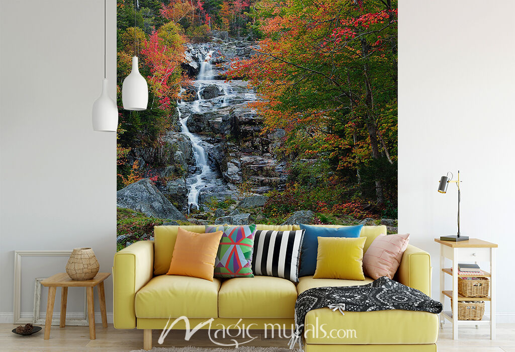 Waterfall in Vermont Wallpaper Mural by Magic Murals