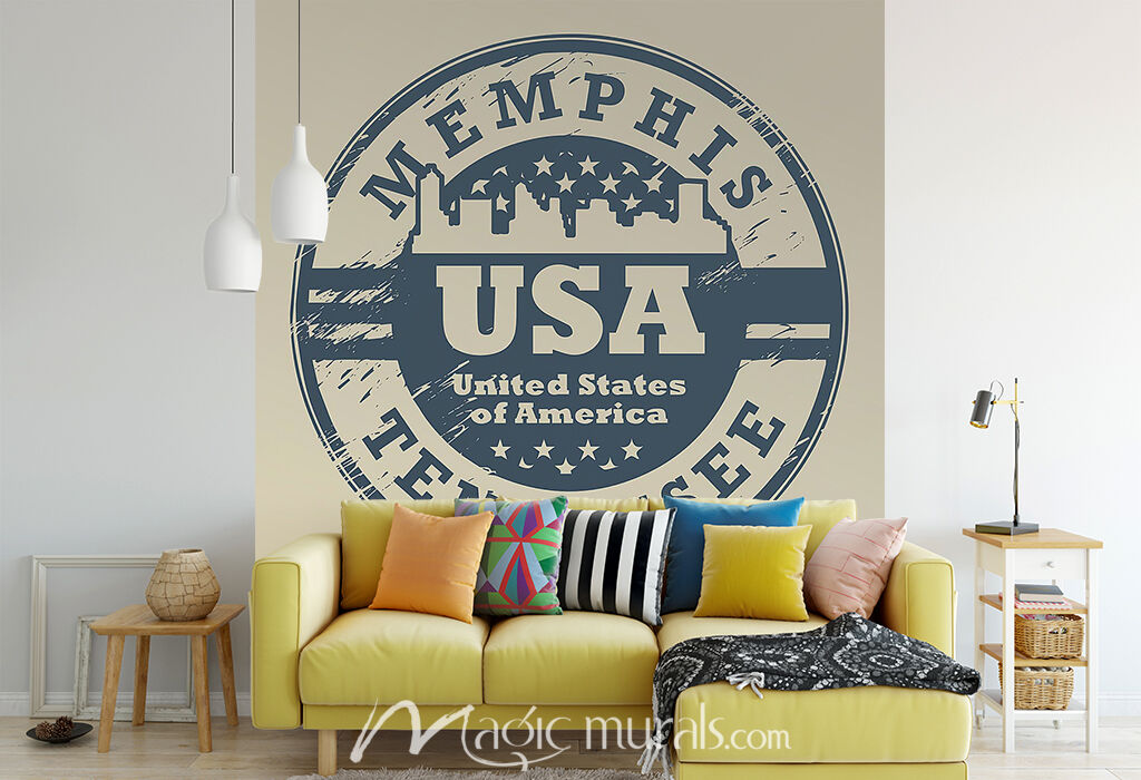 Welcome to Memphis Wallpaper Wall Mural by Magic Murals