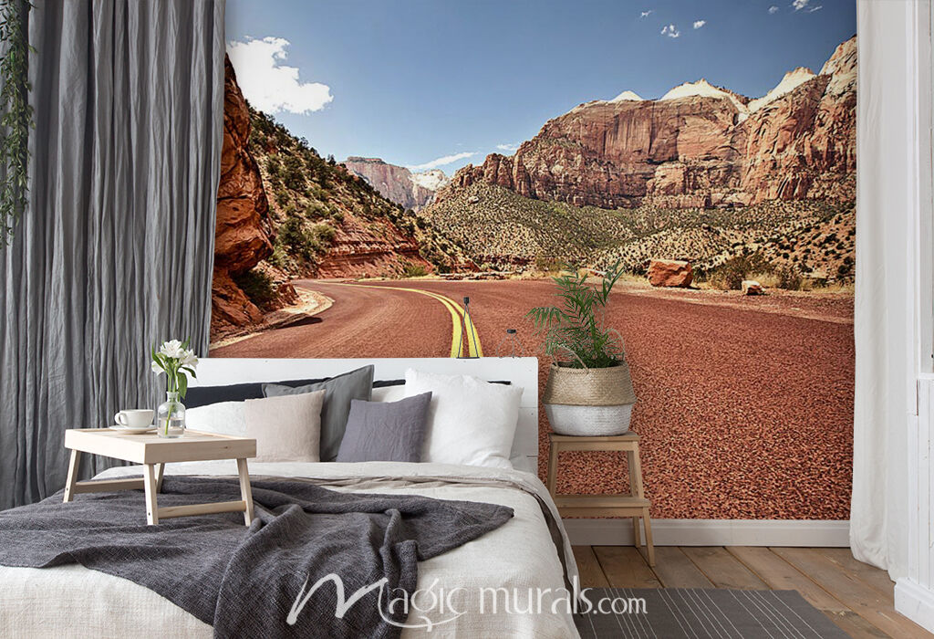 Road Through Utah Wallpaper Wall Mural by Magic Murals