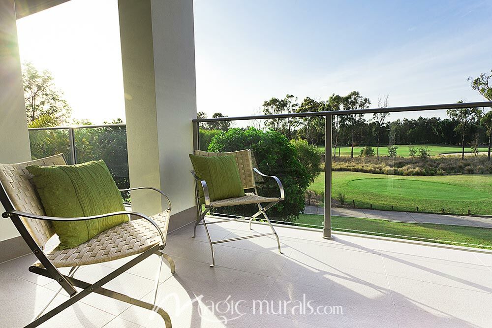 Golf Resort Balcony Wallpaper Wall Mural by Magic Murals