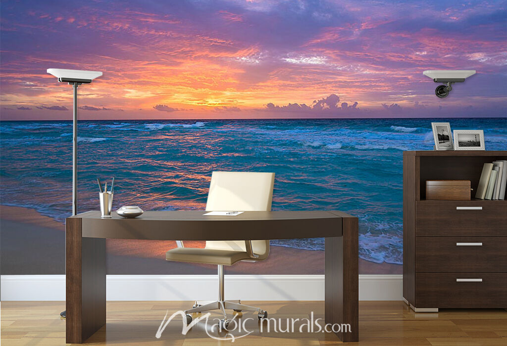 Sunrise in Cancun Wallpaper Wall Mural by Magic Murals