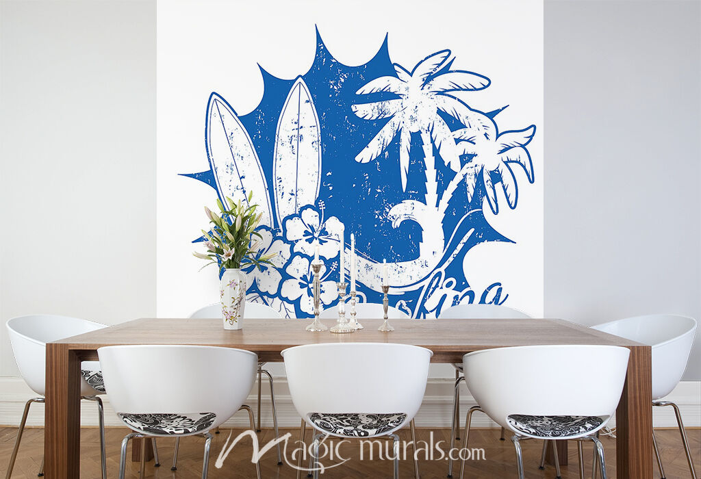 Surfing Time Wallpaper Wall Mural by Magic Murals