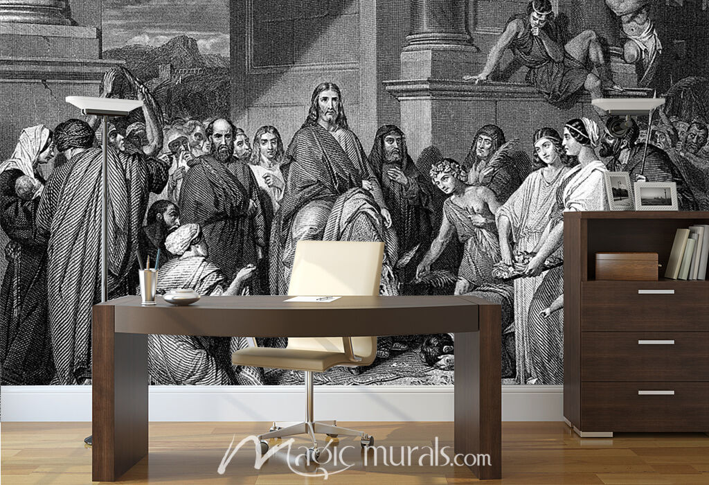 Jesus Enters Jerusalem Wallpaper Mural by Magic Murals