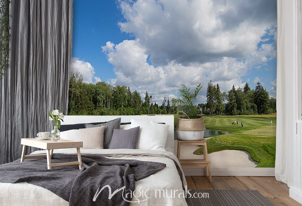 Tranquil Golf Course Wallpaper Mural by Magic Murals