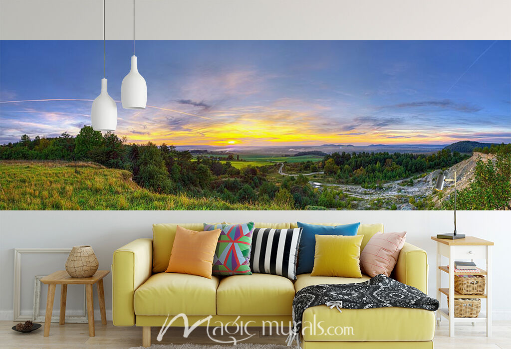 Into The Valley Wallpaper Wall Mural by Magic Murals