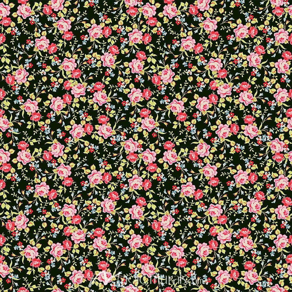 Traditional Flowers Wallpaper Wall Mural by Magic Murals