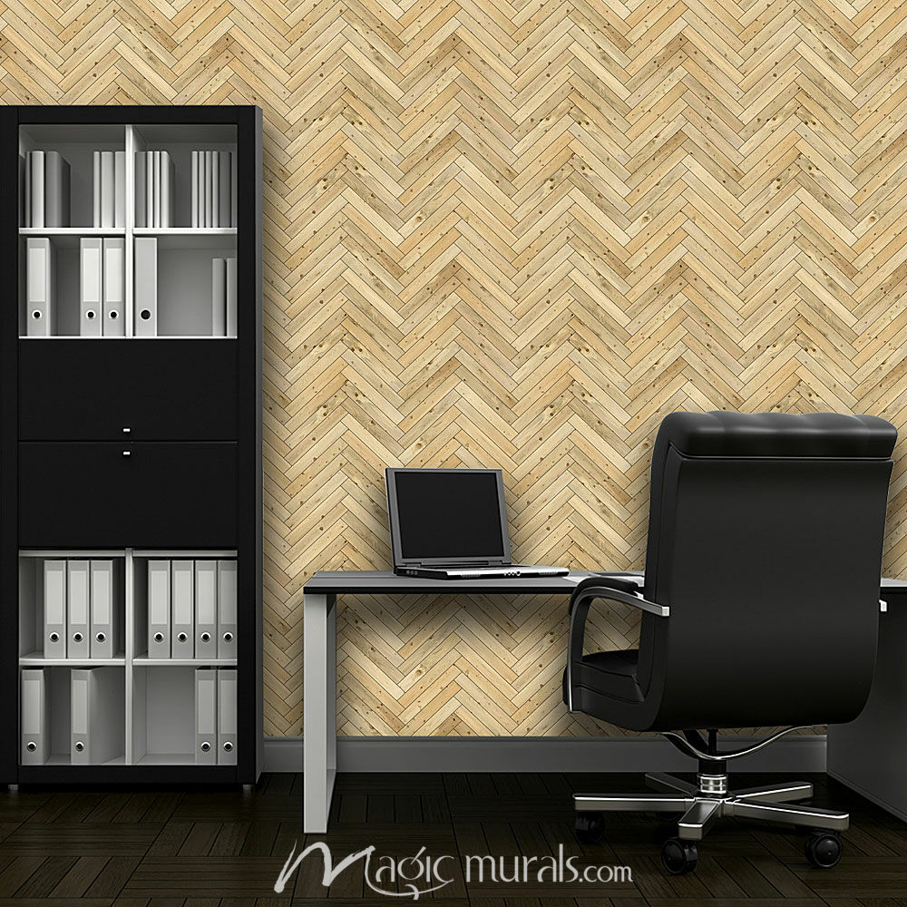 Natural Parquet Wallpaper Wall Mural by Magic Murals