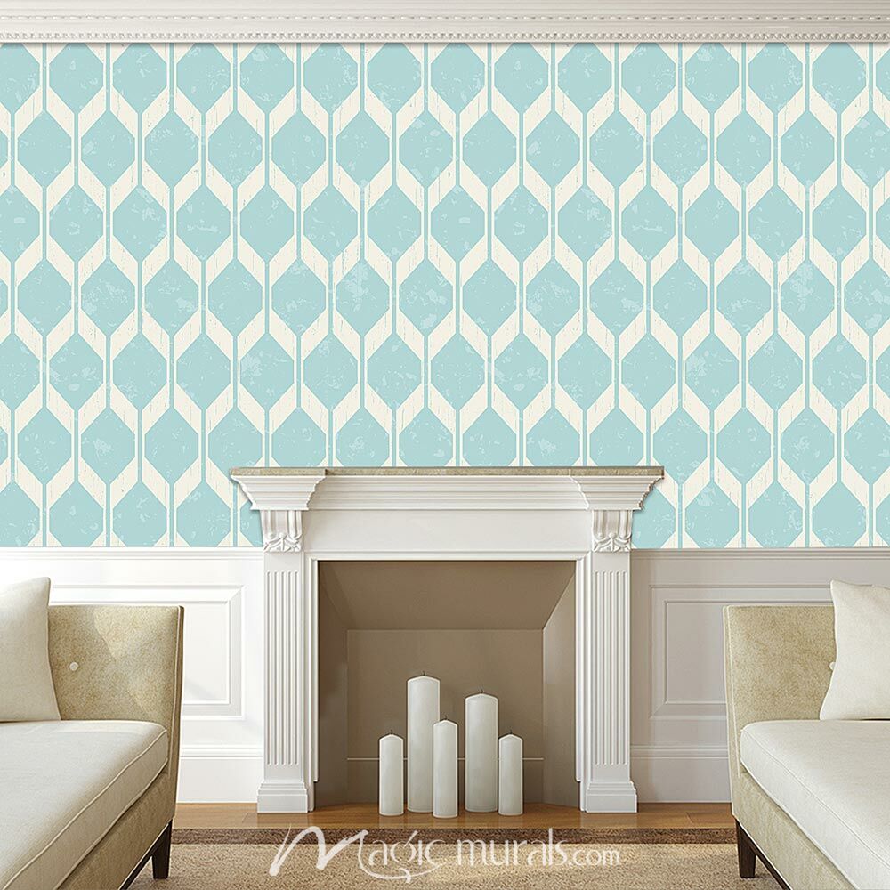 Interlocking Mesh Wallpaper Wall Mural by Magic Murals