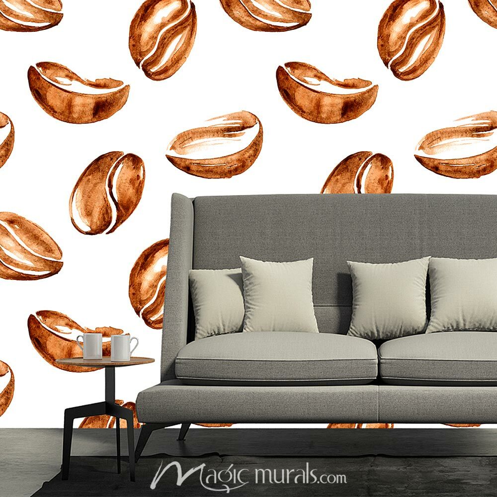 Coffee Bean Wallpaper Wall Mural by Magic Murals