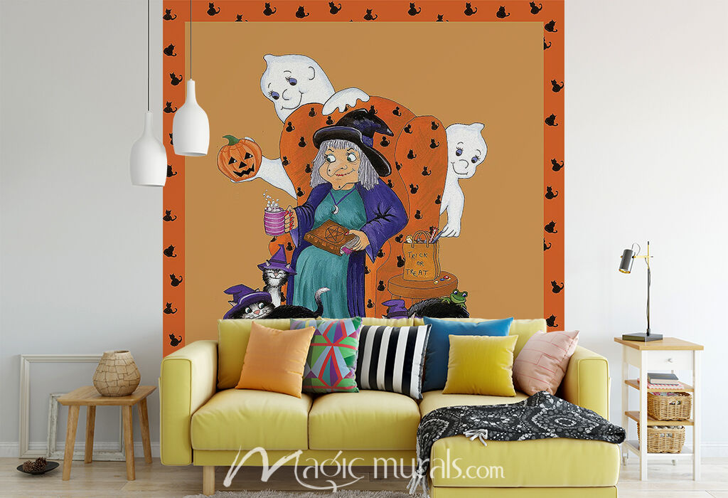 Wilhelmina Witch and Friends Wallpaper Mural by Magic Murals