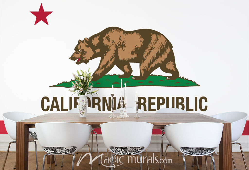 California State Flag Wallpaper Mural by Magic Murals