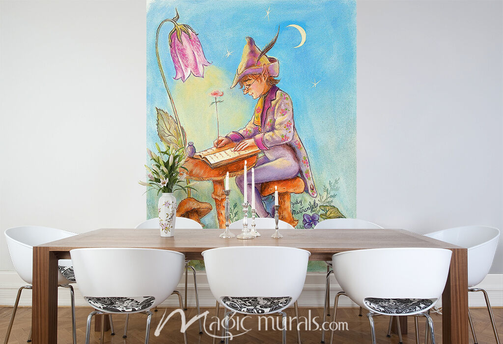 Elf Scribe Wallpaper Wall Mural by Magic Murals