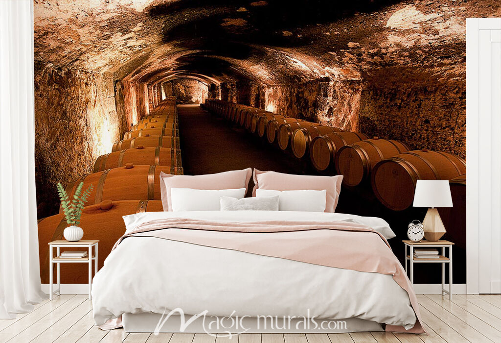 Wine Cellar II, France Wallpaper Mural by Magic Murals