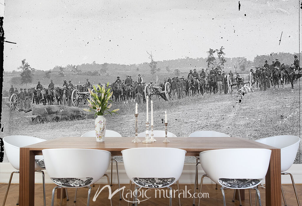 Civil War Battlefield Wallpaper Mural by Magic Murals
