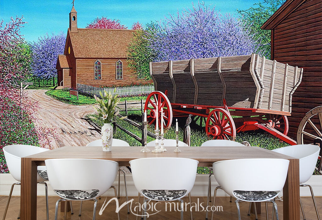 Orchard Prairie Wallpaper Wall Mural by Magic Murals