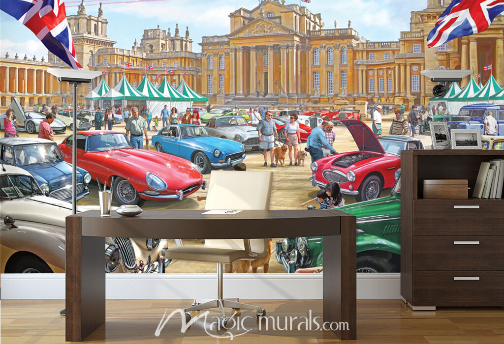 Classic Car Show Wallpaper Wall Mural by Magic Murals