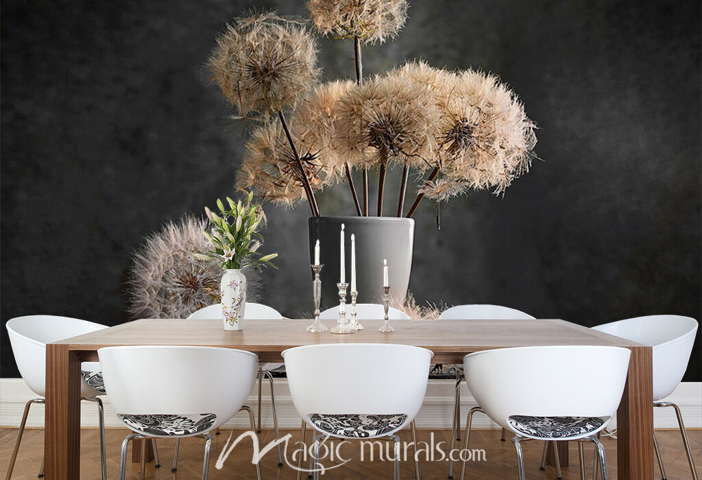 Dandelion Seed Pod Wallpaper Wall Mural by Magic Murals