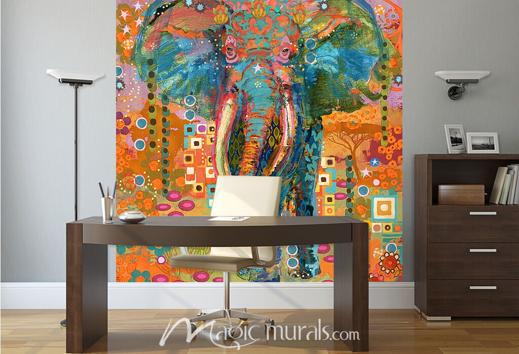 Elephant of Utopia Wallpaper Wall Mural by Magic Murals