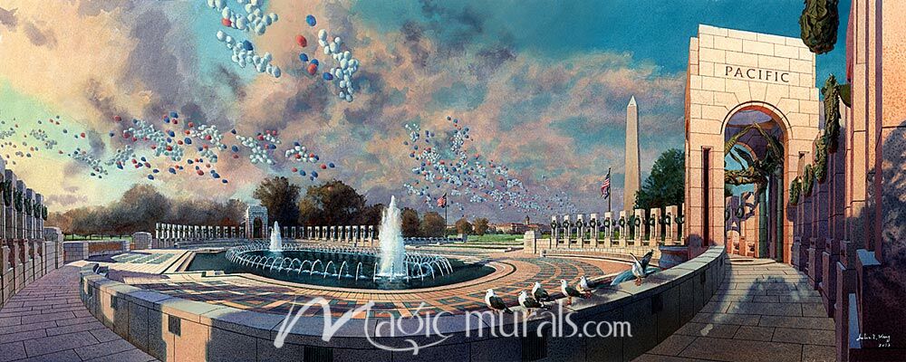 WWII Memorial Wallpaper Wall Mural by Magic Murals