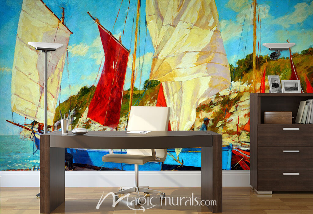 Sailors Before Takeoff Wallpaper Mural by Magic Murals