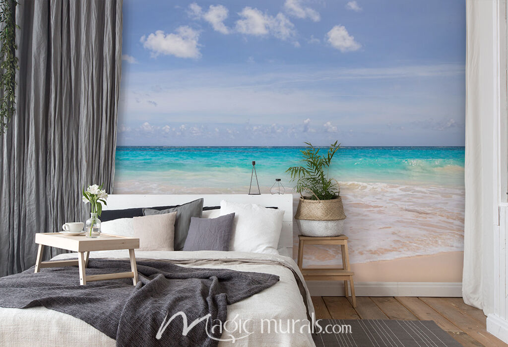 Bright Sunny Beach Wallpaper Wall Mural by Magic Murals
