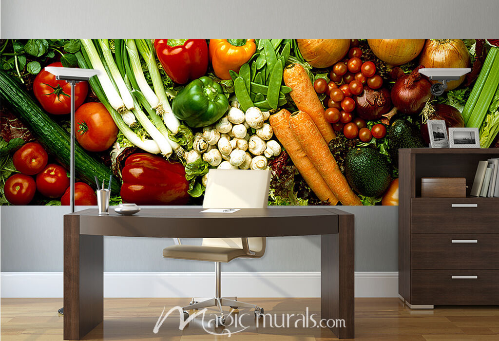 Vegetable Medley Wallpaper Wall Mural by Magic Murals