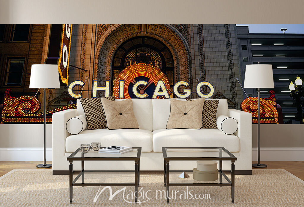 Chicago Theater Wallpaper Wall Mural by Magic Murals