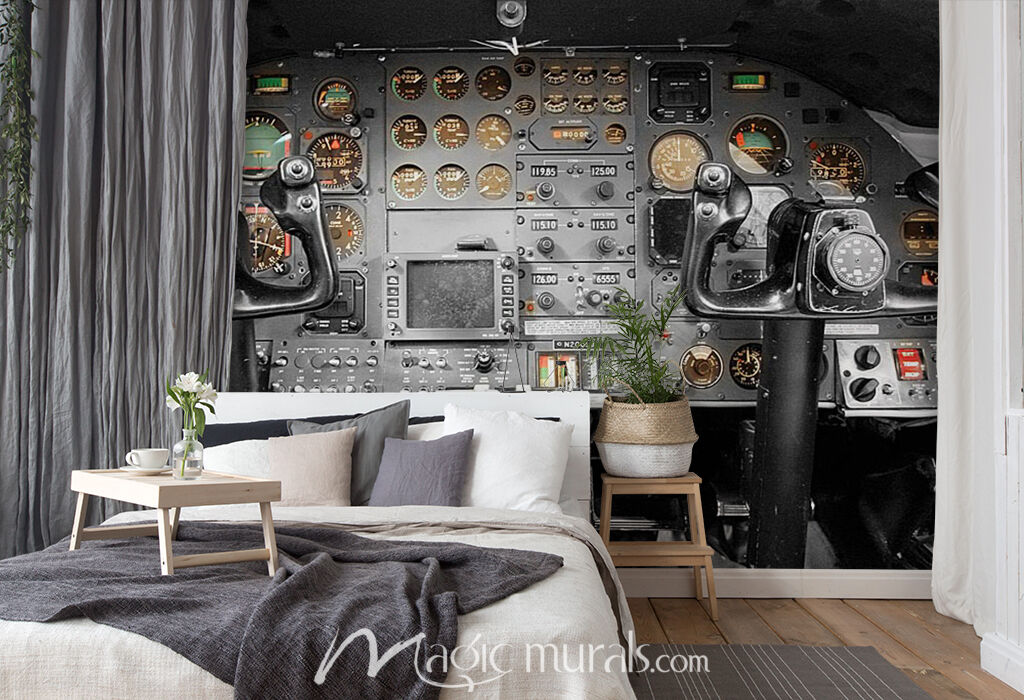 Cockpit Wallpaper Wall Mural by Magic Murals