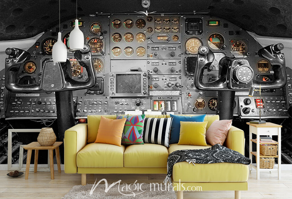 Cockpit Wallpaper Wall Mural by Magic Murals