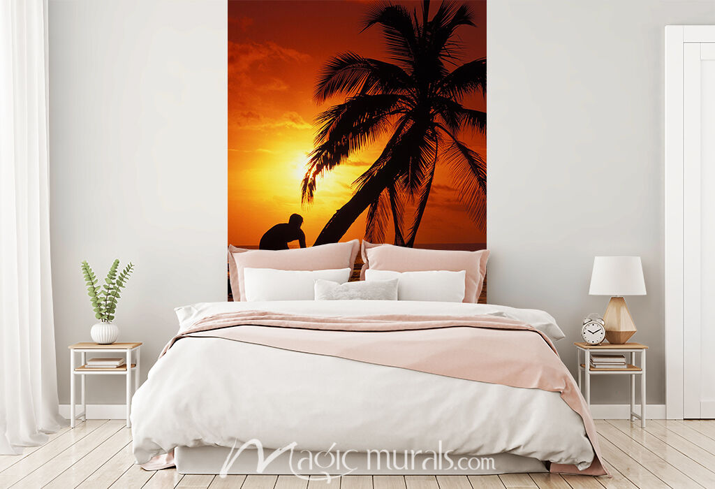 Coconut Tree Climber Wallpaper Mural by Magic Murals