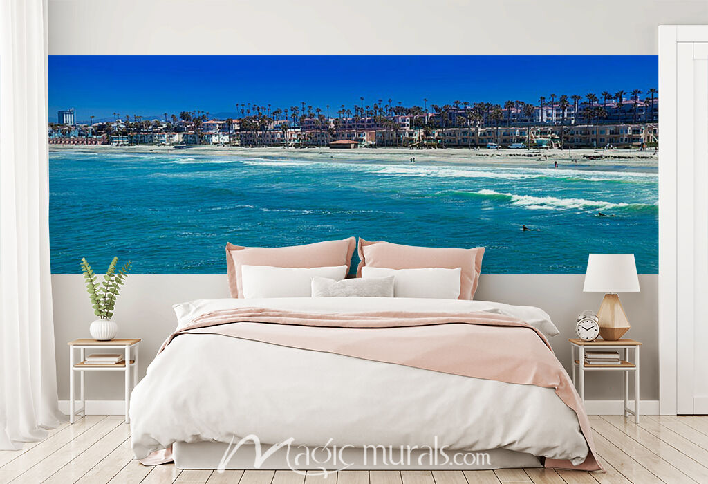 Oceanside Pano Wallpaper Wall Mural by Magic Murals