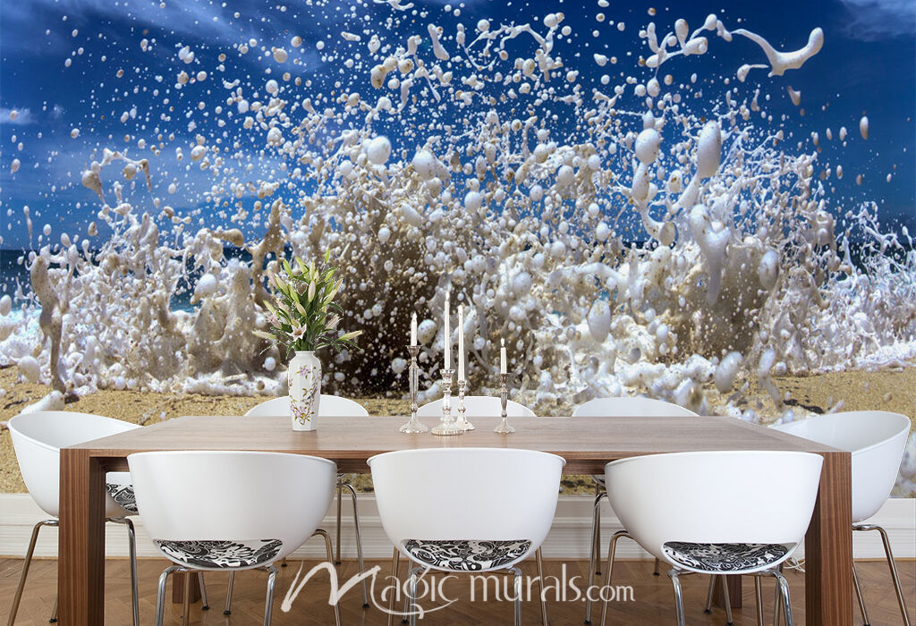 Foam Explosion Wallpaper Wall Mural by Magic Murals