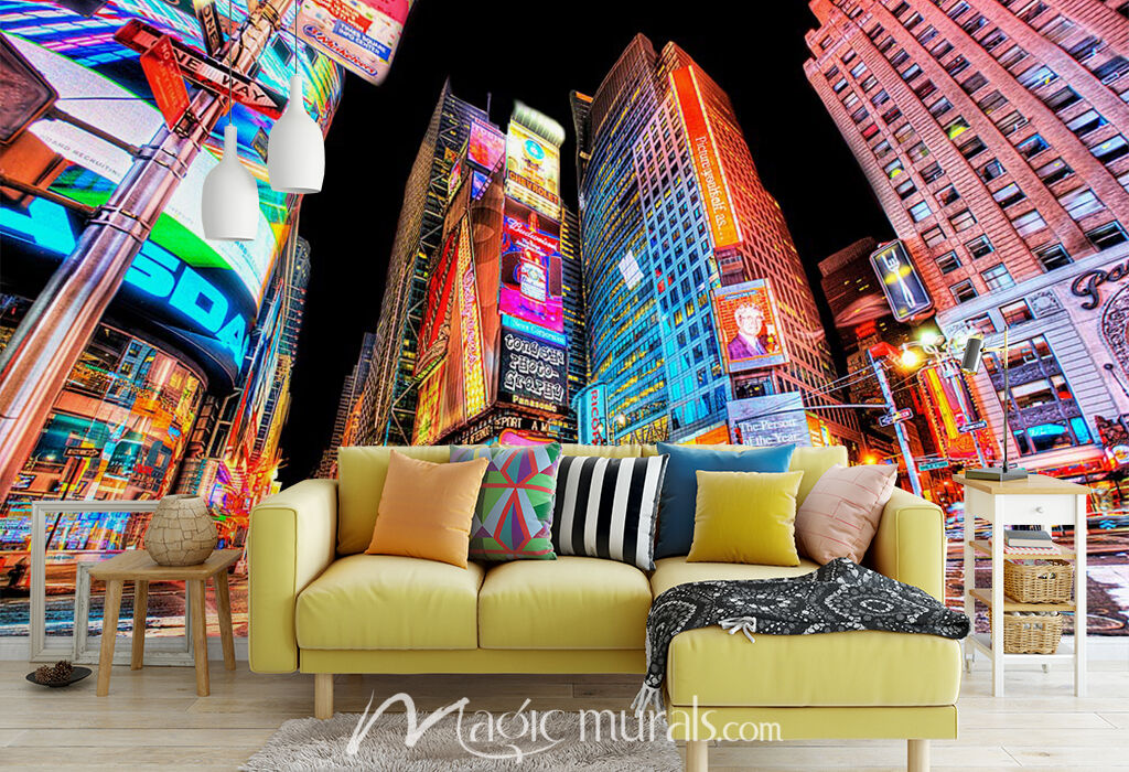 Times Square, NYC Wallpaper Wall Mural by Magic Murals