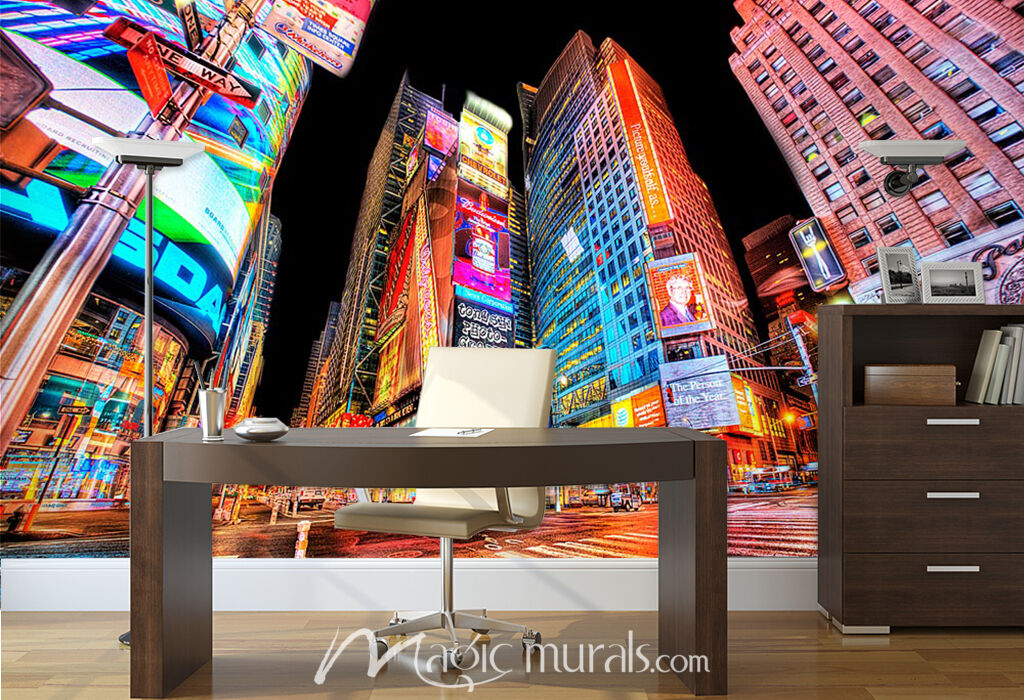 Times Square, NYC Wallpaper Wall Mural by Magic Murals