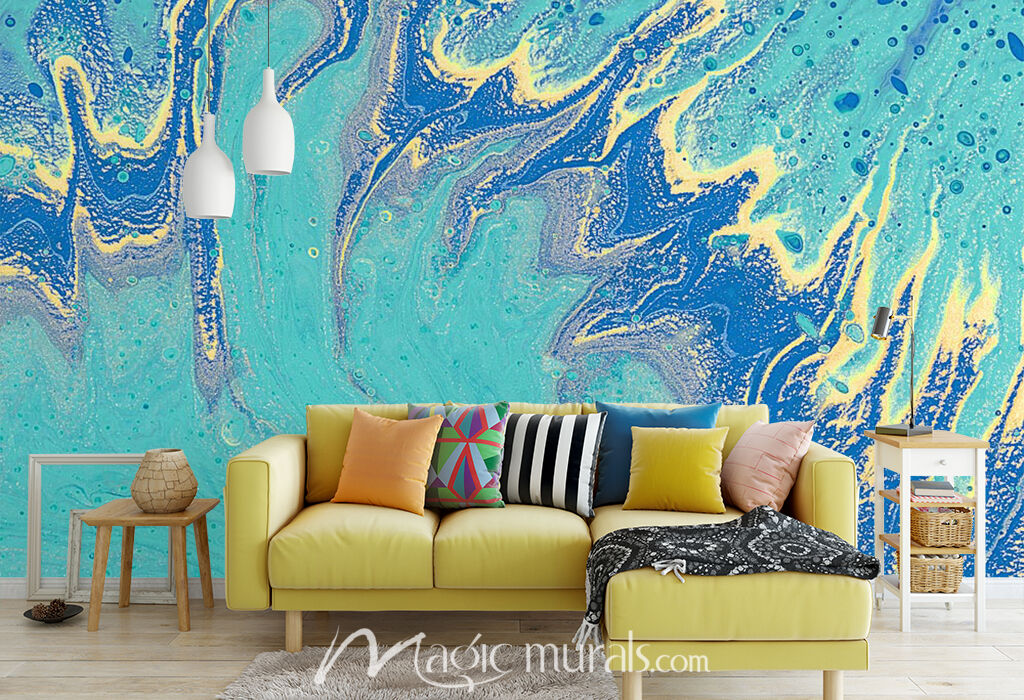 River of Turquoise Wallpaper Wall Mural by Magic Murals