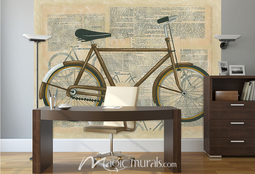 Tour by Bicycle I Wallpaper Wall Mural by Magic Murals