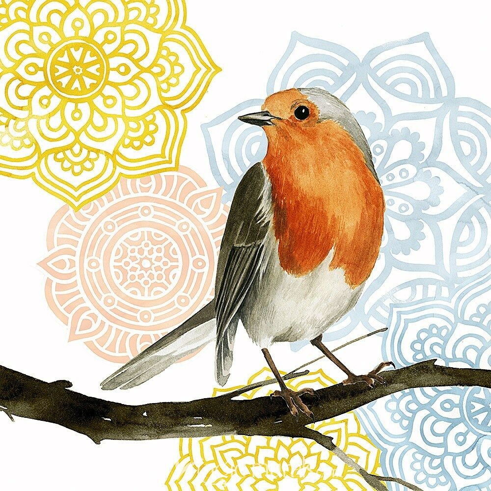 Mandala Bird IV Wallpaper Wall Mural by Magic Murals