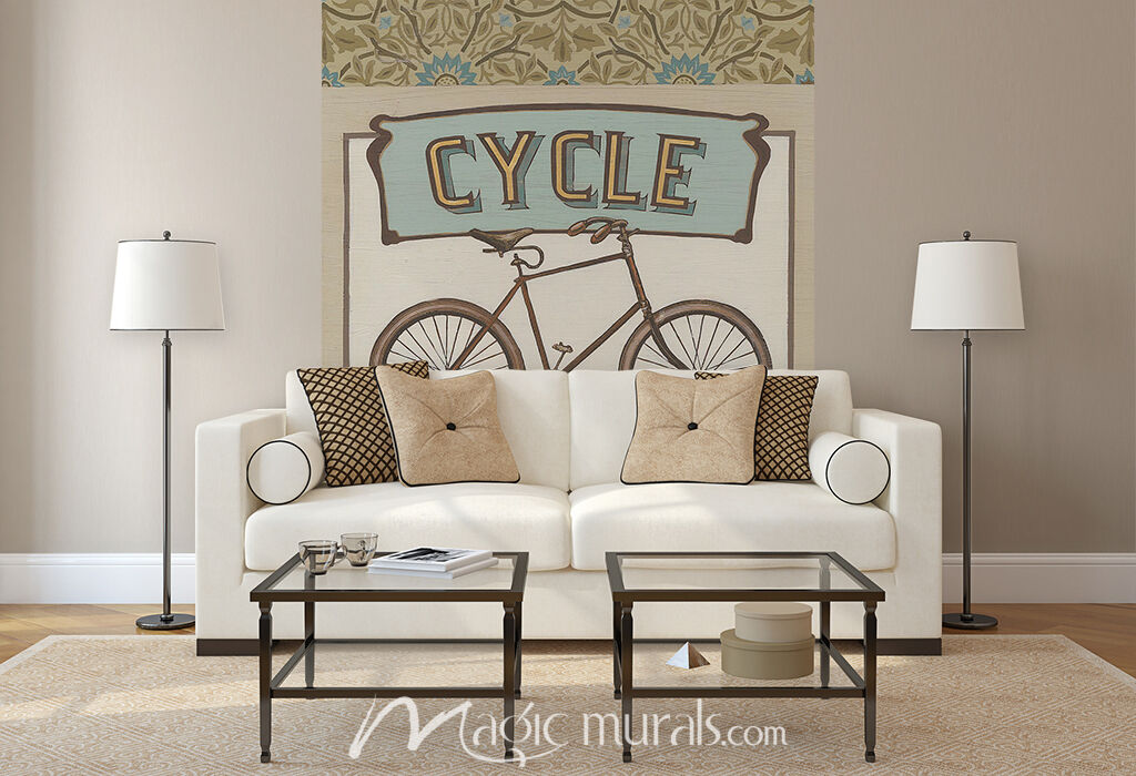 Cycle Wallpaper Wall Mural by Magic Murals
