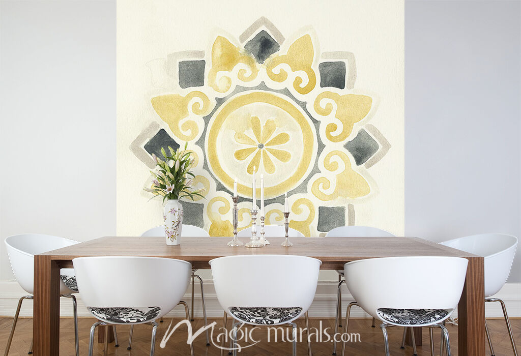 Modern Medallions I Wallpaper Wall Mural by Magic Murals